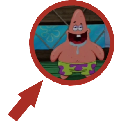 patrick drooling face