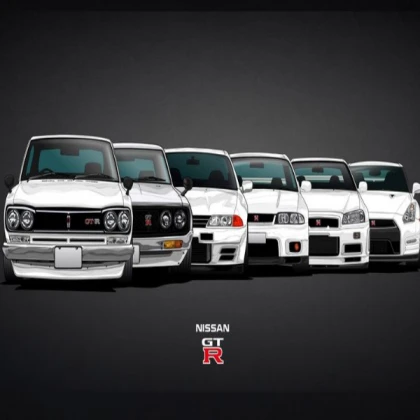 Nissan Skyline Evolution Poster