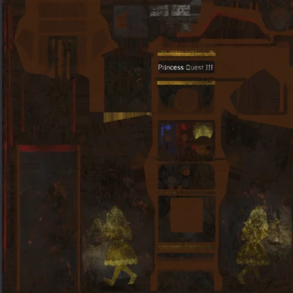 Princess Quest III layout arcade machine