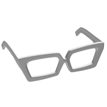 White - Oversized Cat Eye Glasses | Roblox Item - Rolimon's
