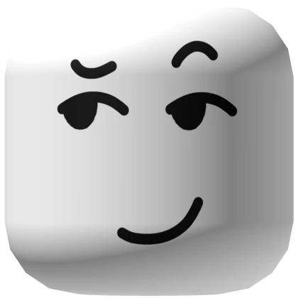 Smirk Face (White Tone) | Roblox Item - Rolimon's