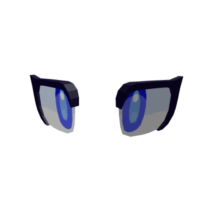 Blue Stylized Smug Kemono Eyes (Add-on) | Roblox Item - Rolimon's