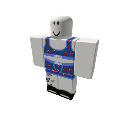 PSD Spider Man baddie Spiderman azul Set tatuaje - Roblox