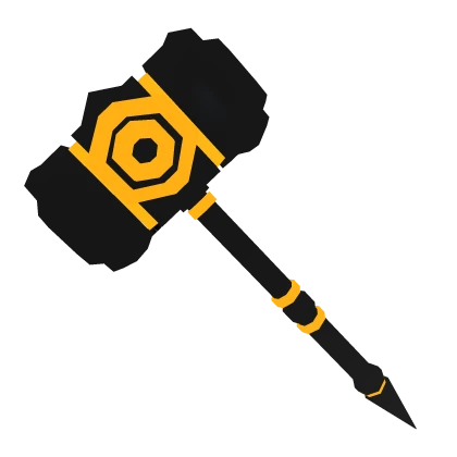 Robux Hammer (Black & Gold) | Roblox Item - Rolimon's