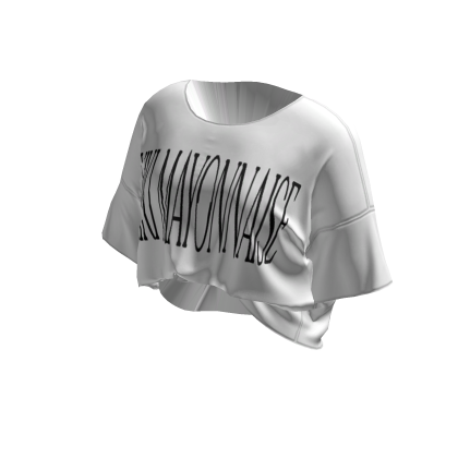 grafis kemeja putih berukuran besar - Roblox