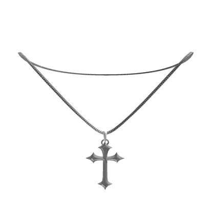 Cross Necklace Y2K Diamonds Chain 1.0 | Roblox Item - Rolimon's