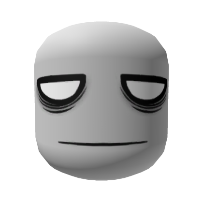 Máscara Facial Não Divertida - Cinza - Roblox