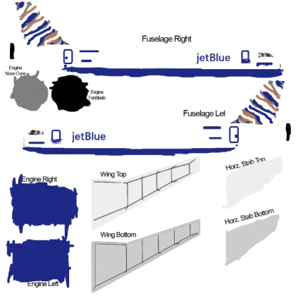 Limitless Airline Manager Plane Livery (broken)