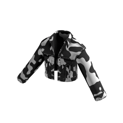 Jaket Denim Denim Cetak Sapi - Roblox