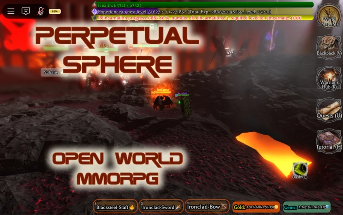 Perpetual Sphere - MMORPG thế giới mở ⚔ - Roblox