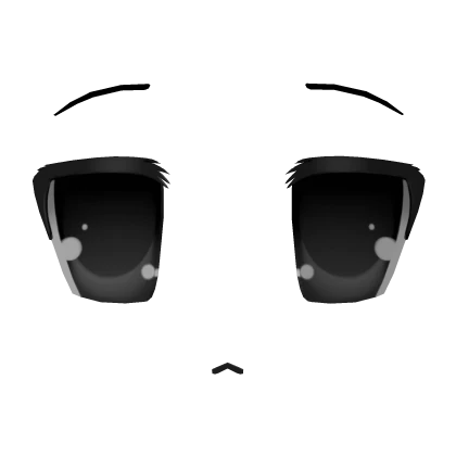 2000's anime black eyes moe face | Roblox Item - Rolimon's