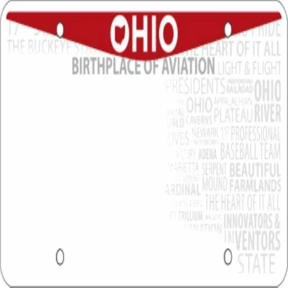 ohio license plate template