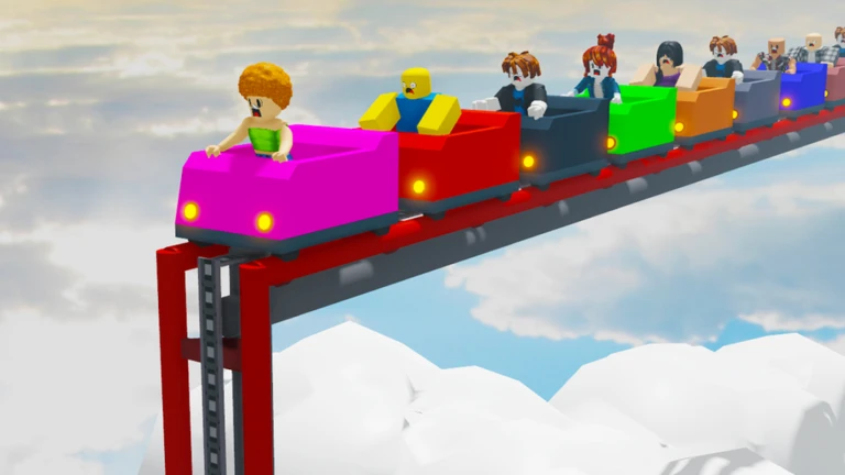ขึ้นสายไปที่ Rollercoaster - Roblox