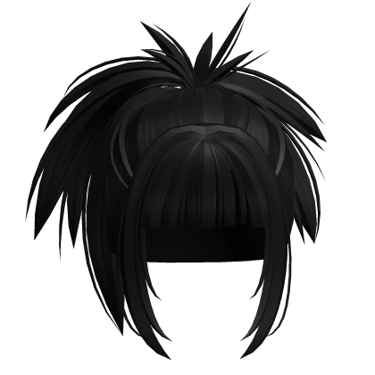 Cyber Punk Ponytail (Black) | Roblox Item - Rolimon's