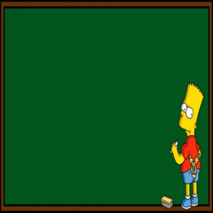 Simpsons Chalkboard