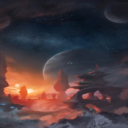 Stellaris loading screen art