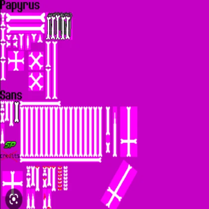 Undertale bone sheet