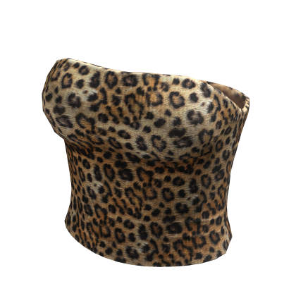 Camiseta ajustada Crop Top Leopard Basic Baby Baddie - Roblox