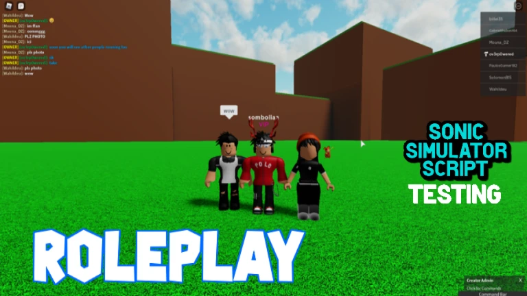 Prueba de secuencias de comandos de Sonic Simulator - Roblox