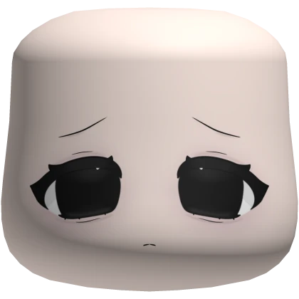 shy cute nervous chibi anime face in pink | Roblox Item - Rolimon's