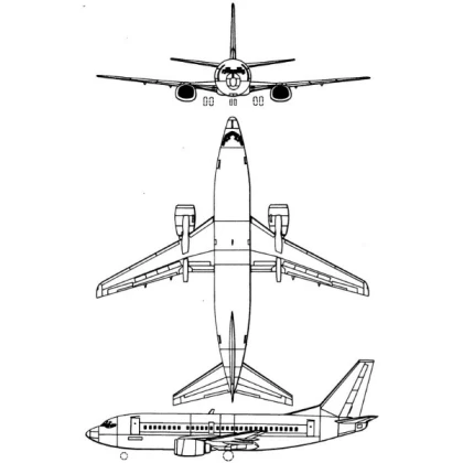 Boeing 737 500 Blueprint