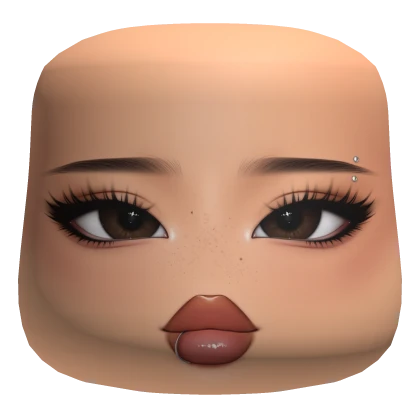 Emo Goth Edgy Girl Face Makeup Mask | Roblox Item - Rolimon's