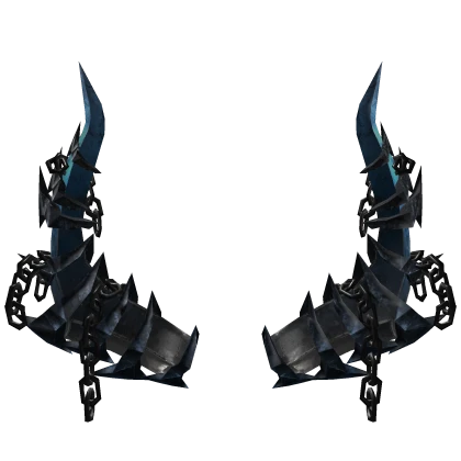 Frozen Blue Spiked Horns | Roblox Item - Rolimon's