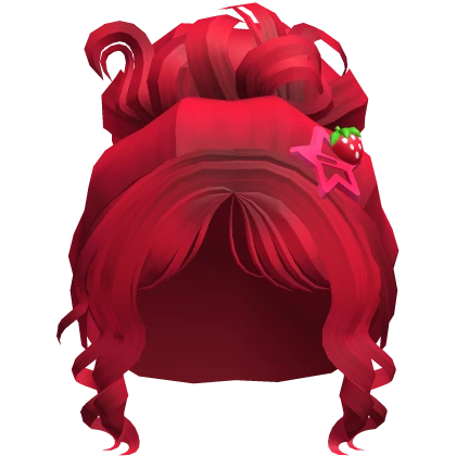 Strawberry Wisp Hair With Clip | Roblox Item - Rolimon's