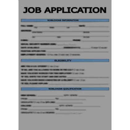 Job Application | Roblox Item - Rolimon's