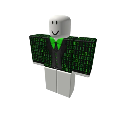 Hacker Green Binary Code Casual Suit Jacket [+] - Roblox