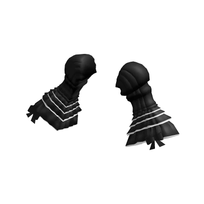 Ruffle Puff Sleeves Black and White | Roblox Item - Rolimon's