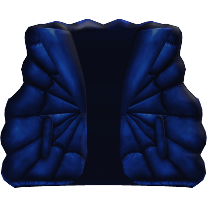 Blue Monclizzy Spiderweb Puffer Gilet - Roblox