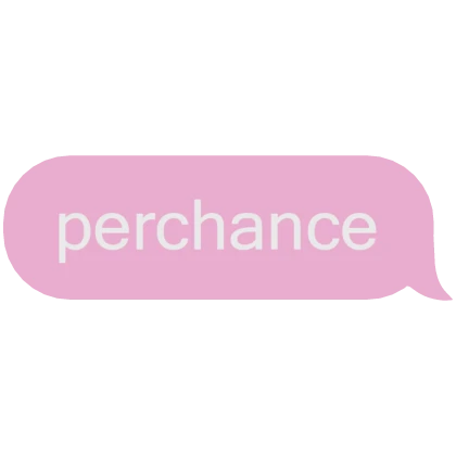 perchance pink text message bubble | Roblox Item - Rolimon's