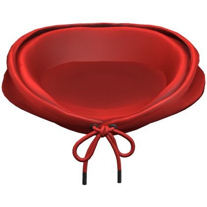 Capucha con capucha roja atada con cuello grande Y2K Básico 1.0 - Roblox