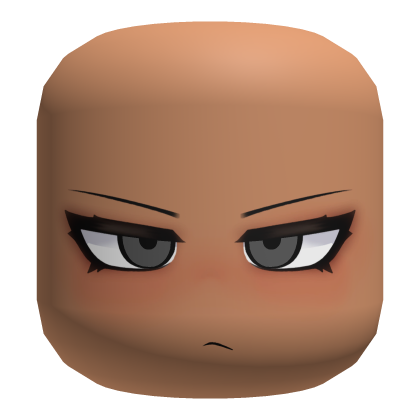 Olhos Coloríveis Rosto Irritado - Tan - Roblox