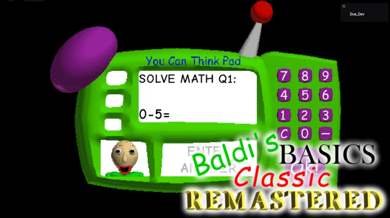 (Novos Npcs!) Baldi's Basics Classic Remastered - Roblox