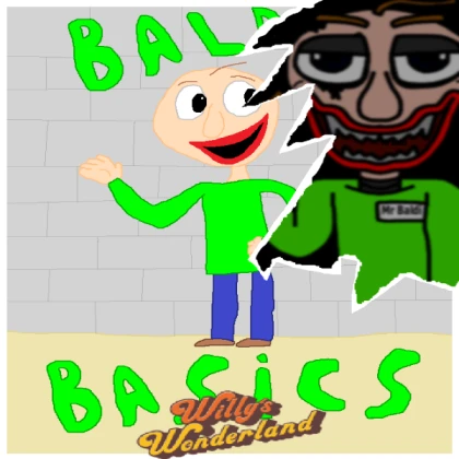 Baldi Poster Willy's Wonderland Ripped up