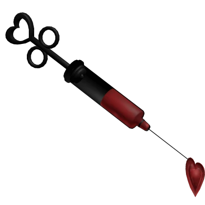 gothic nurses heart syringe in black | Roblox Item - Rolimon's