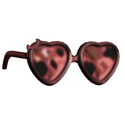 Red Metallic Heart Shades | Roblox Item - Rolimon's