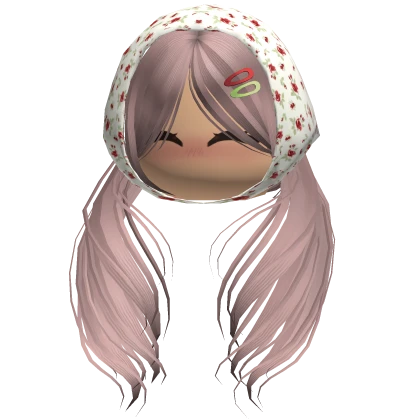 igari rose cottagecore headscarf girl dusty rose | Roblox Item - Rolimon's