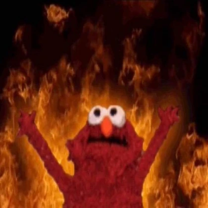 Burning elmo