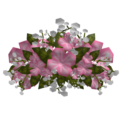 มงกุฎดอกไม้ลับของฤดูใบไม้ผลิในสีชมพู - Roblox