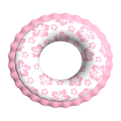 Summer White Flower Pink Pool Floatie | Roblox Item - Rolimon's