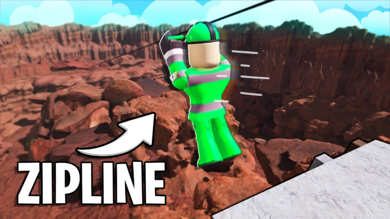 Ride the Longest Zipline Obby - Roblox