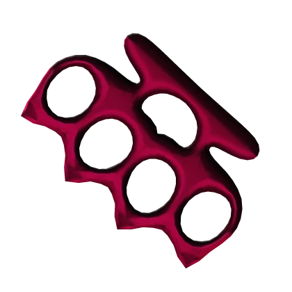 LARGE pink brass knuckles [BACK] | Roblox Item - Rolimon's