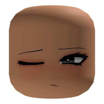Färbbare Augen Schläfriges Gesicht - Tan – Roblox