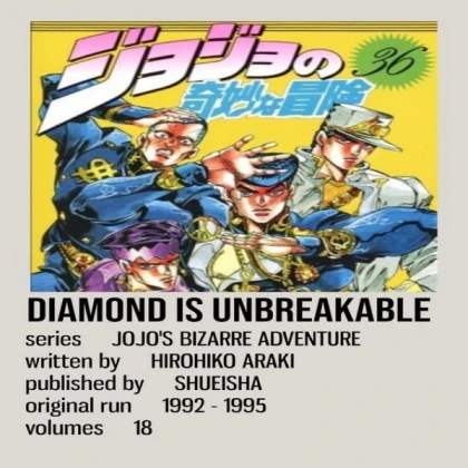 JoJo Part 4 Movie Poster Anime JJBA