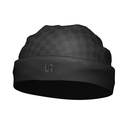 Gorra negra DT Designer Checker - Roblox