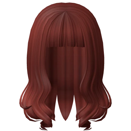 Long Swirly Ends Hair in Red | Roblox Item - Rolimon's