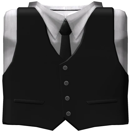 White Suit w/ Black Vest | Roblox Item - Rolimon's